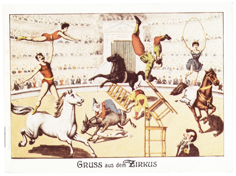 Circus Postcards Booklet - Quicker than the Eye